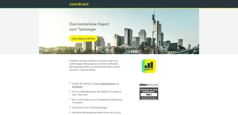 comdirect gestaltet persönlichen Bereich im Login um
